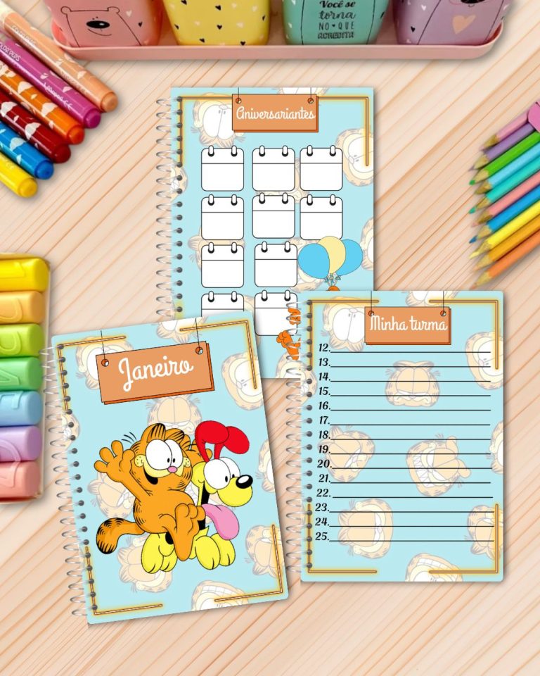 Planner Garfield 2026 – FMA Educa Kids
