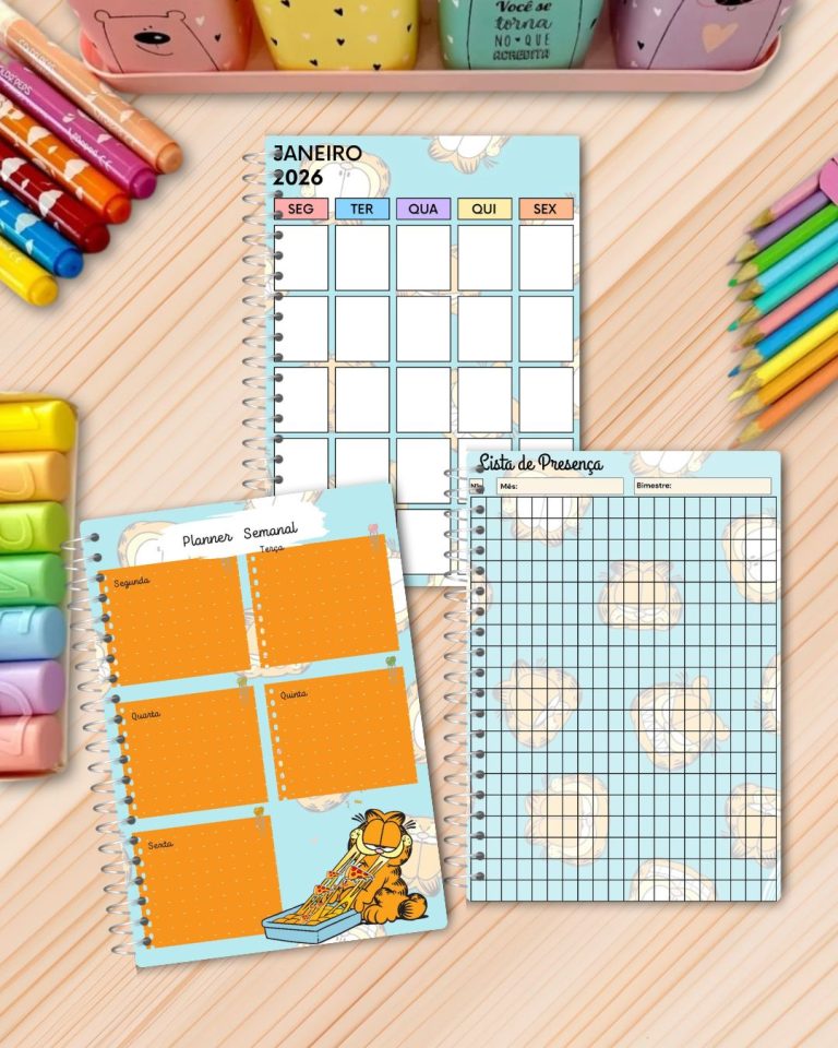 Planner Garfield 2026 – FMA Educa Kids